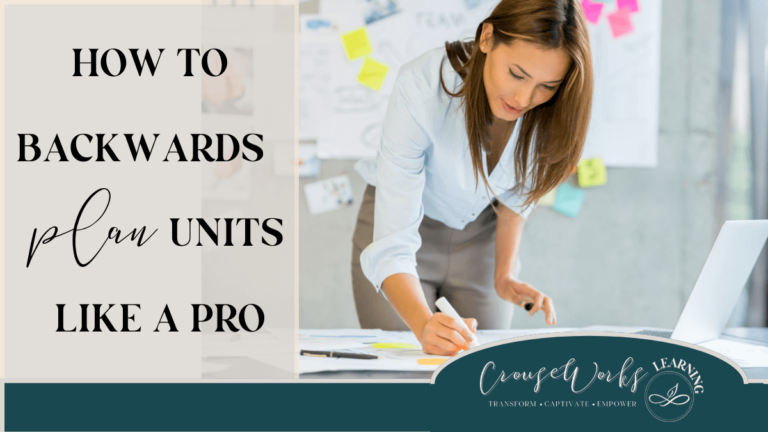 How to Backwards Design Units Like A Pro - CrouseWorks Learning